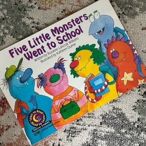 Other | Vintage Large Childrens Book Five Little Monsters Went To ...